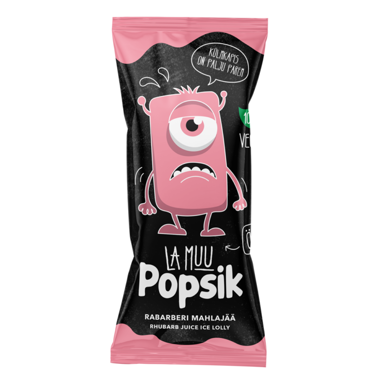 Popsik rabarberi mahlajää 65g/65ml ÖKO, VEGAN - La Muu pood